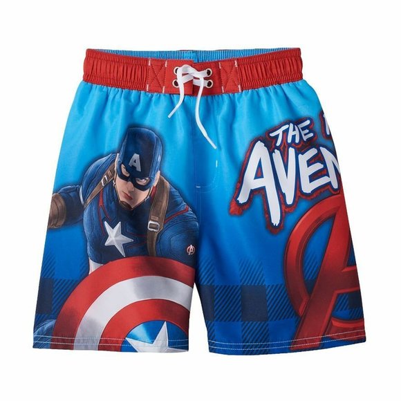 Marvel | Swim | Avengers Capt America Swim Trunks Size 45 | Poshmark